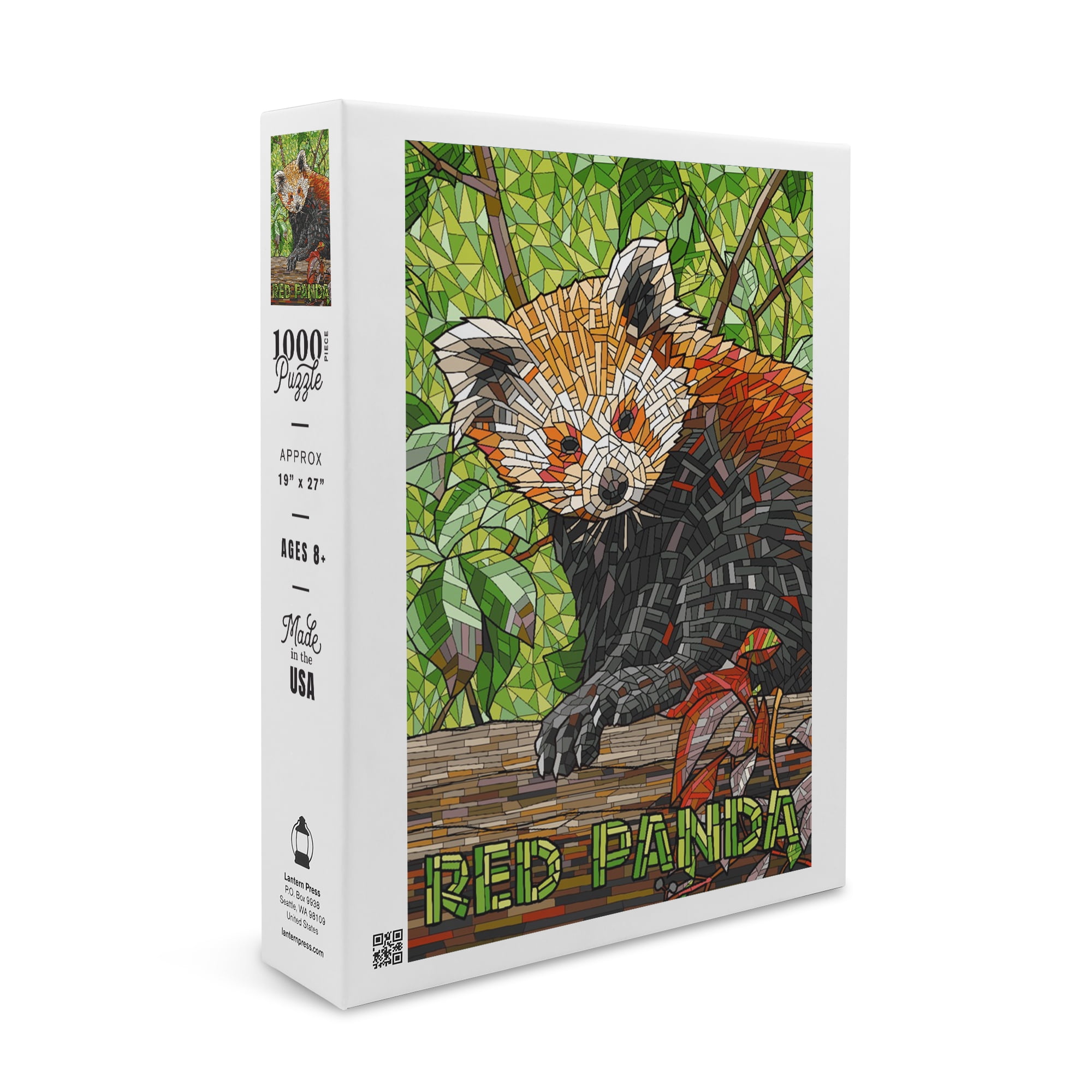 Red Panda, Mosaic Series (1000 Piece Puzzle, Size 19x27, Challenging ...