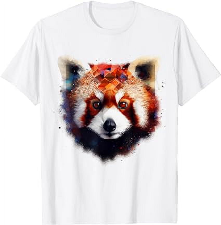 Red Panda Polygon Artwork | Animal Motif Red Panda T-Shirt - Walmart.com