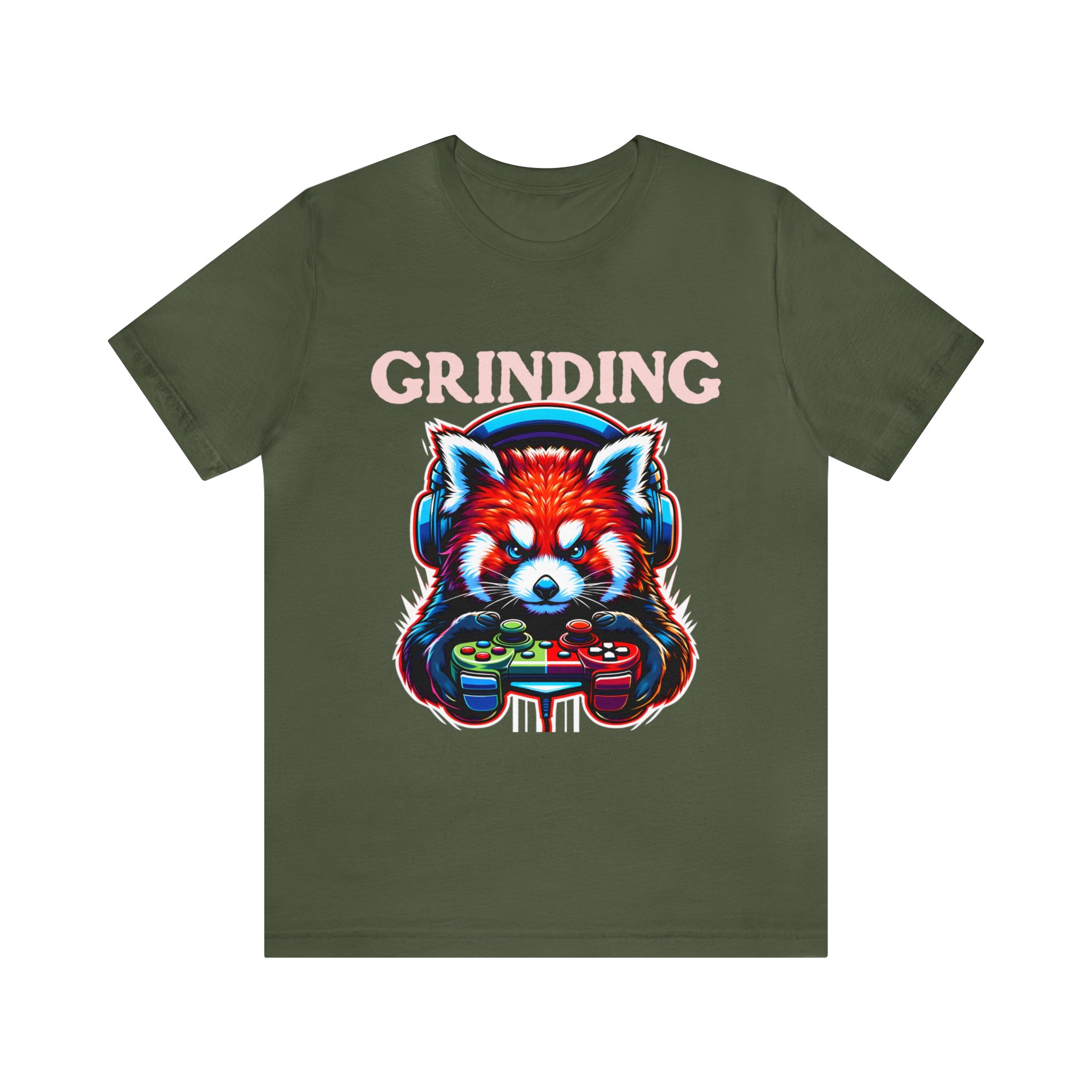 Red Panda Shirt, Gaming, Grinding, Panda, Bear, Kawaii, Cute, Video ...
