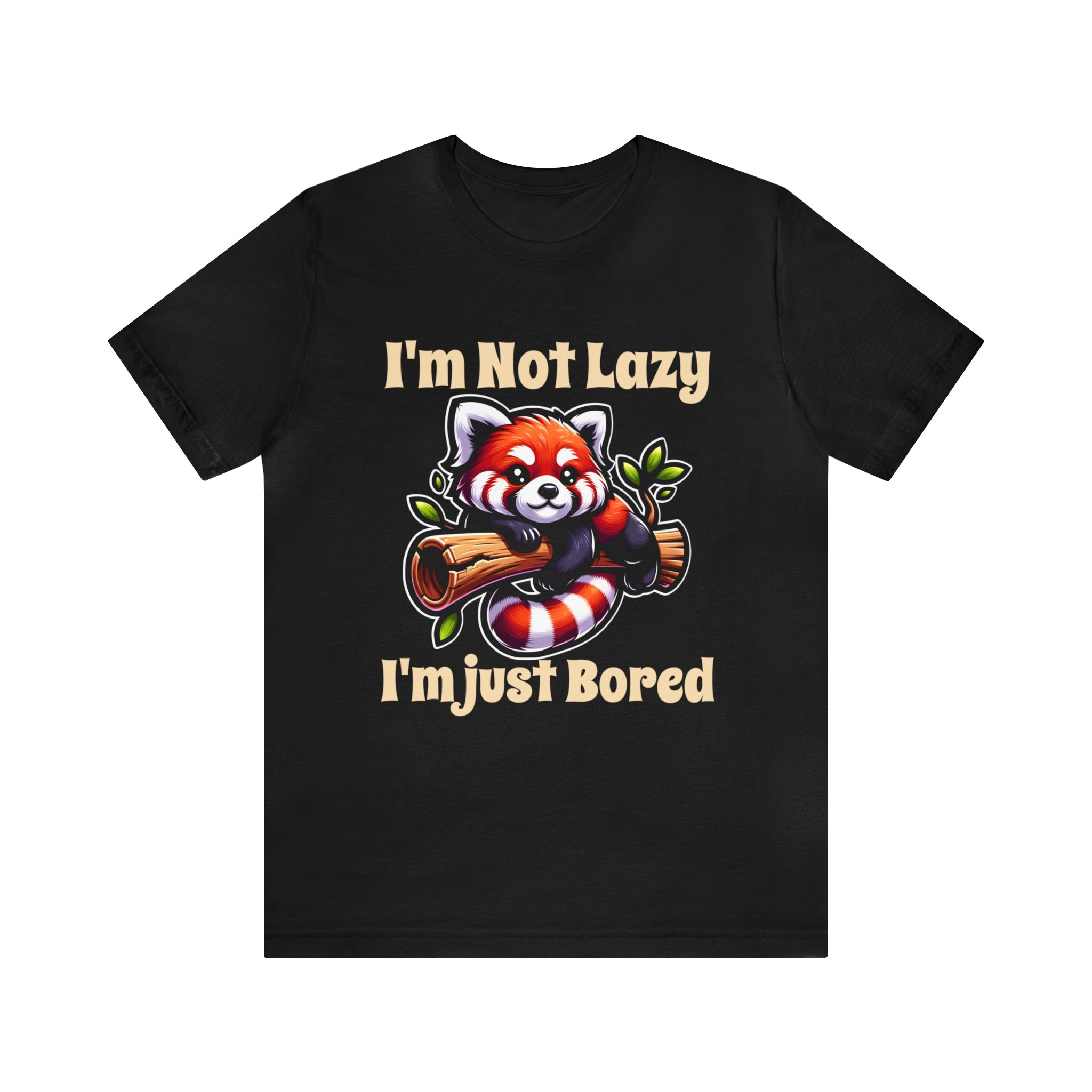 Red Panda Shirt, Lazy, Cute, Bored Bear, Kawaii, Cute, Bamboo, Gift ...