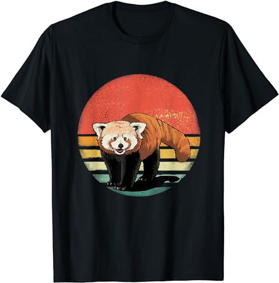 Red Panda Shirt Retro Red Panda Zoo Animal Red Panda Lover T-Shirt ...