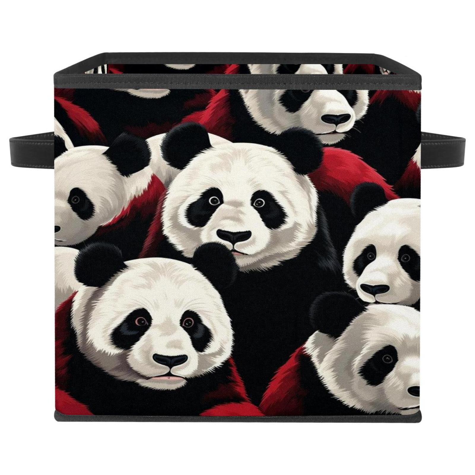 Red Panda Storage Bins, Extra Large Closet Storage Cube for Organizing ...