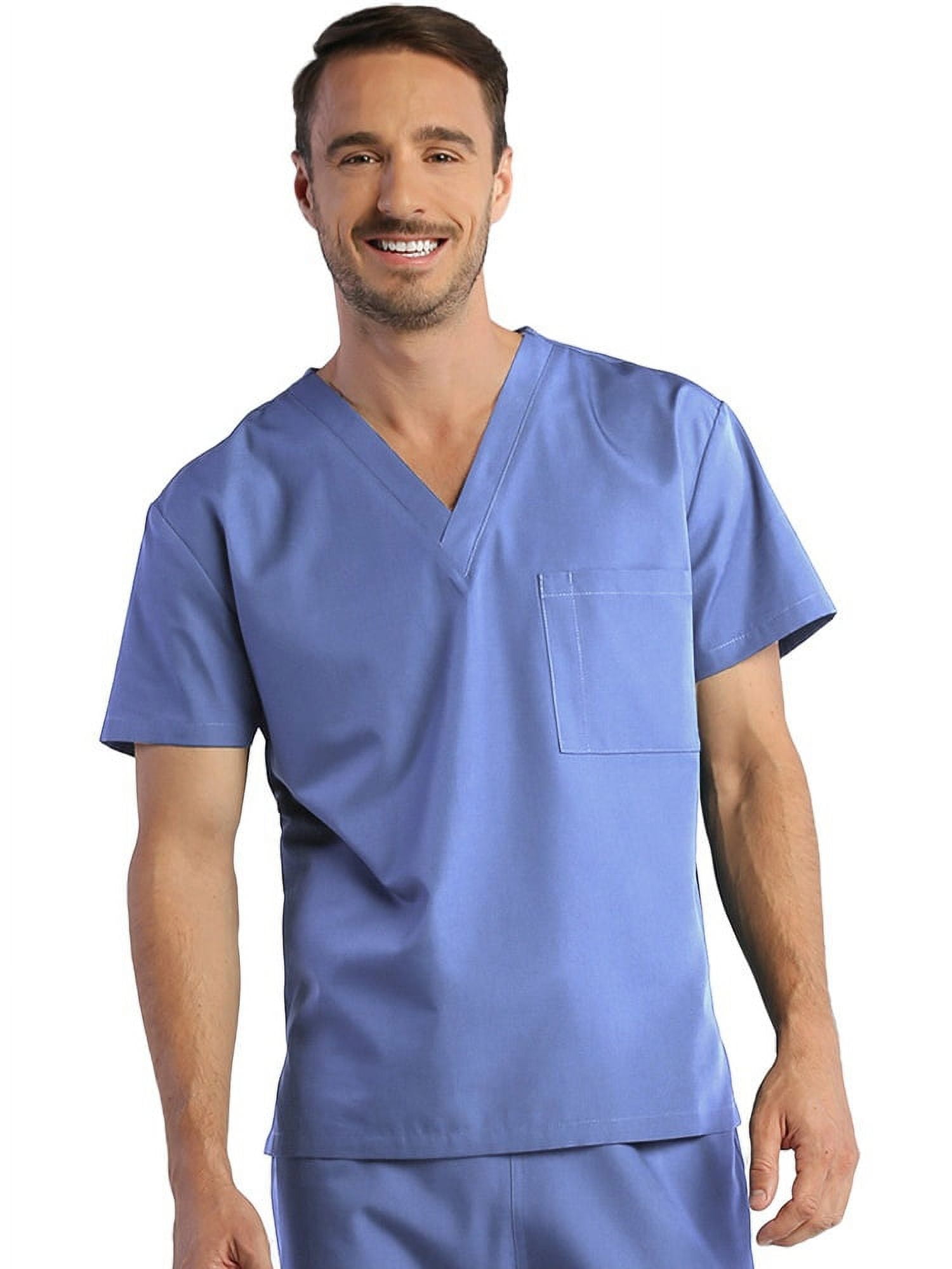 Red Panda Unisex V-Neck Solid Scrub Top - Walmart.com