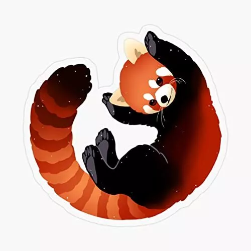 Red Pandas Transparent Sticker Decal Car Laptop Wall Phone Decal Water ...