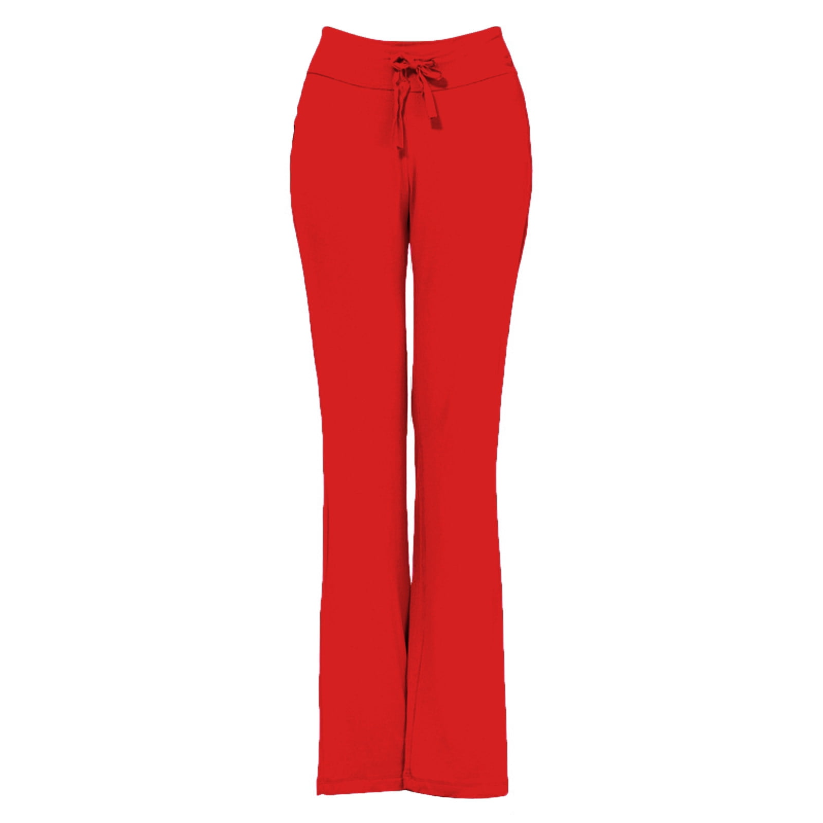 Red Pants for Women Summer Fall Loose Fit Cargo Sport Gym Lounge ...