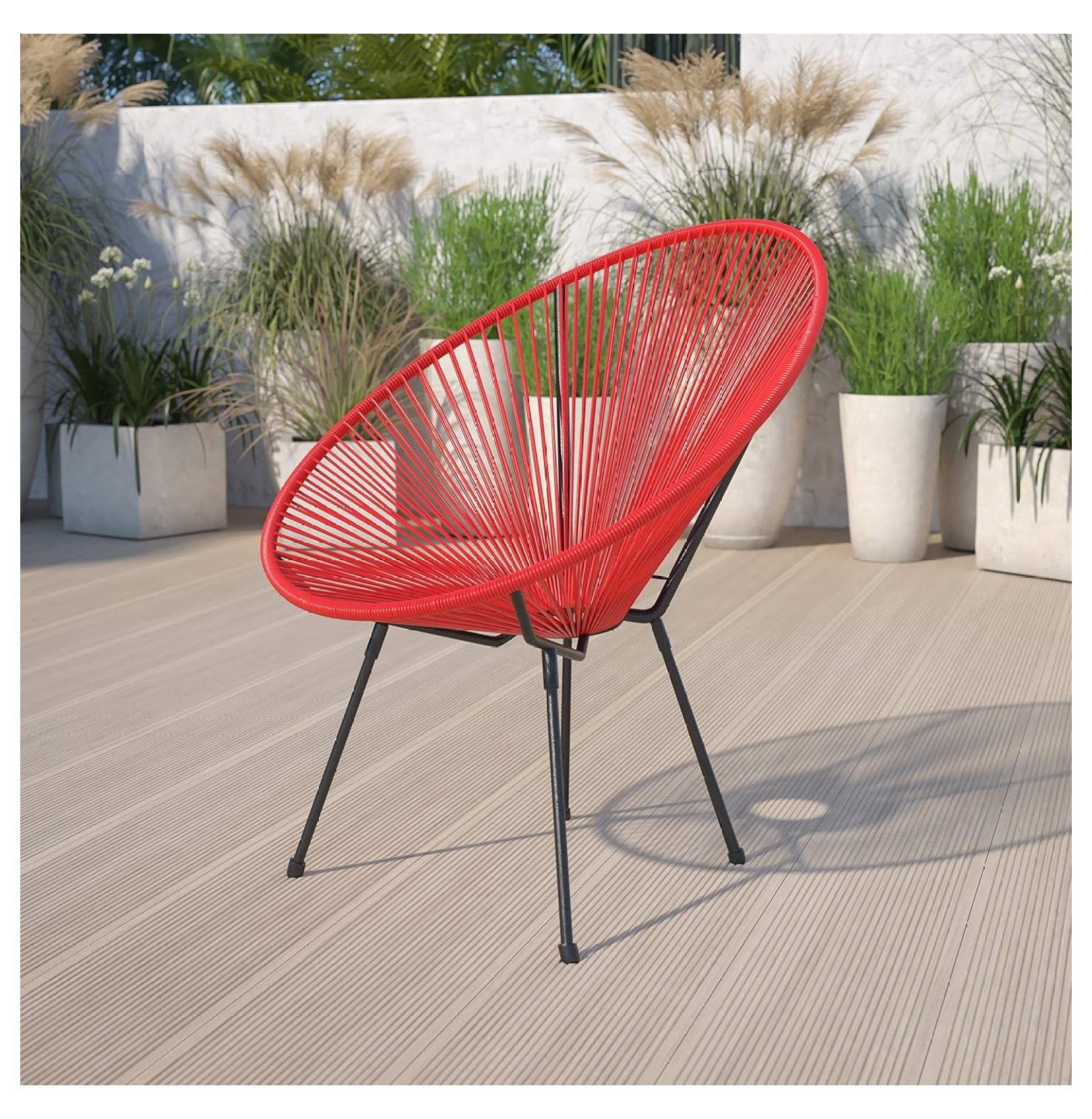 Red Papasan Bungee Lounge Chair - Walmart.com