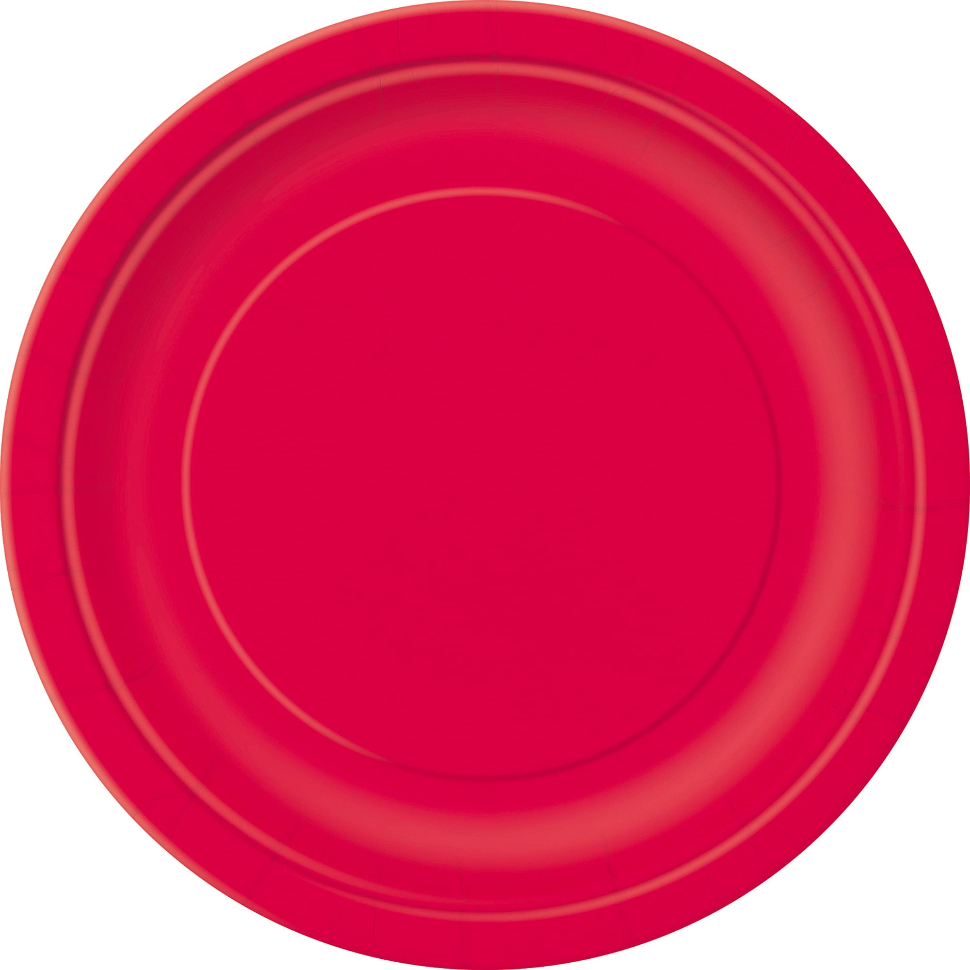 Red Paper Dinner Plates, 9in, 55ct - Walmart.com