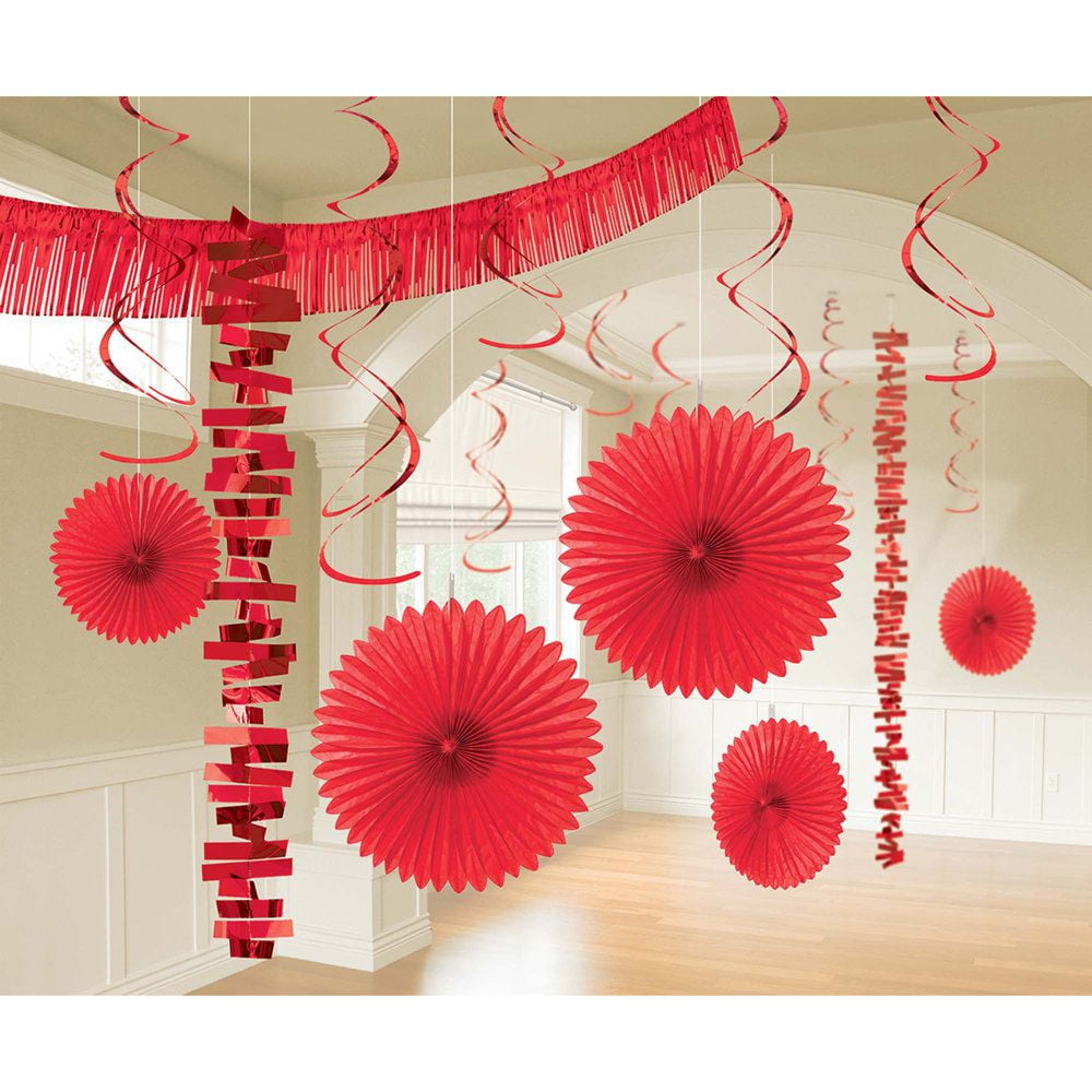 Red Party Decoration Kit, 18pcs - Walmart.com