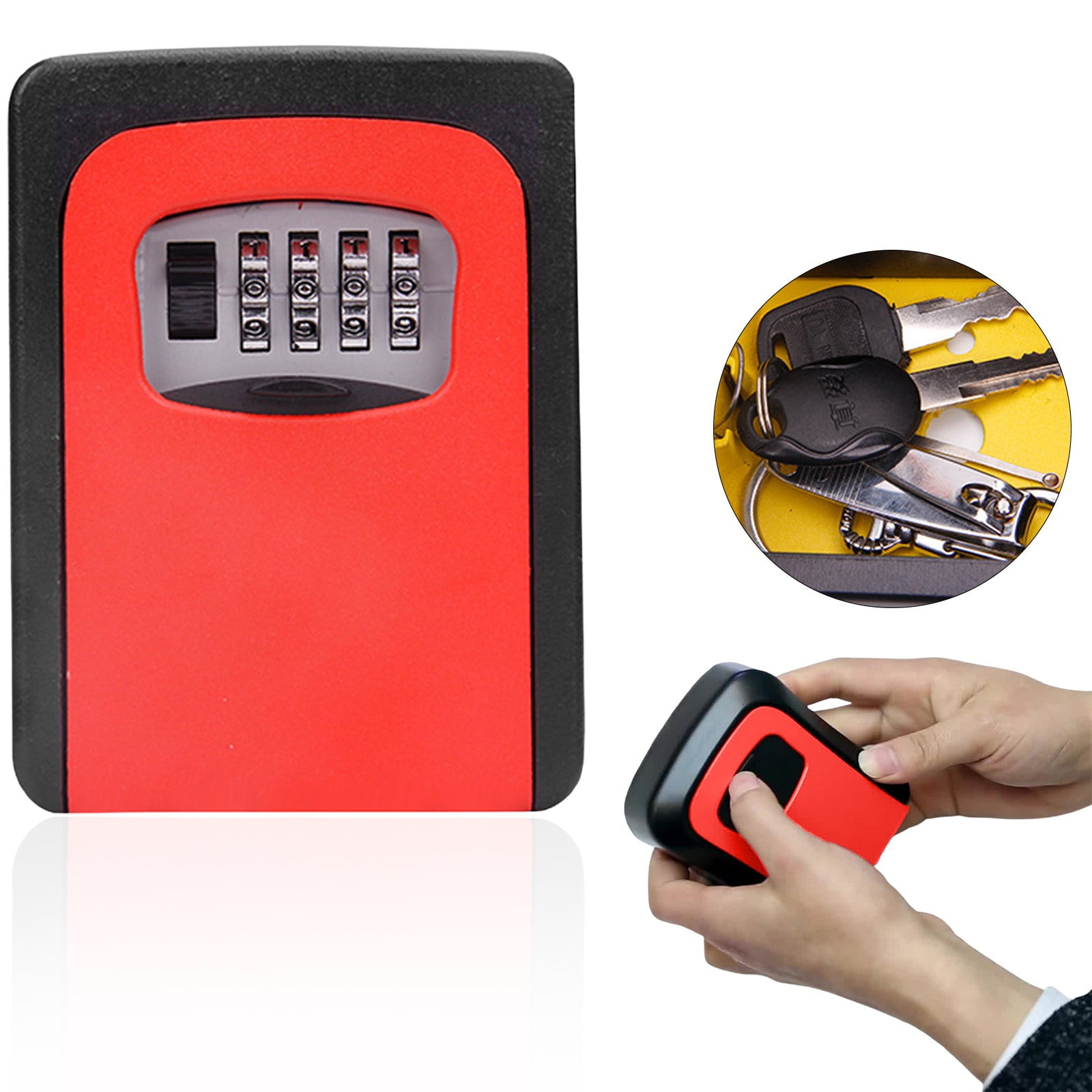 Red Password Key Box For Homestay Decoration, Key Storage And Lock Box ...
