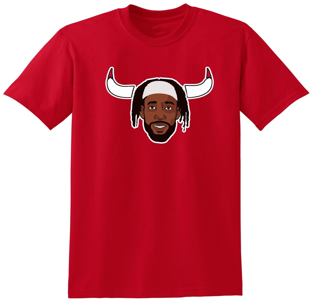 Red Patrick Beverly Bulls Logo T-shirt - Walmart.com