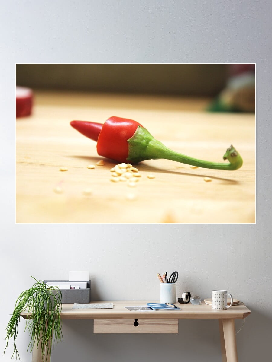 Red Pepper Poster Wall Art, Modern Wall Decor For Living Room Bedroom ...