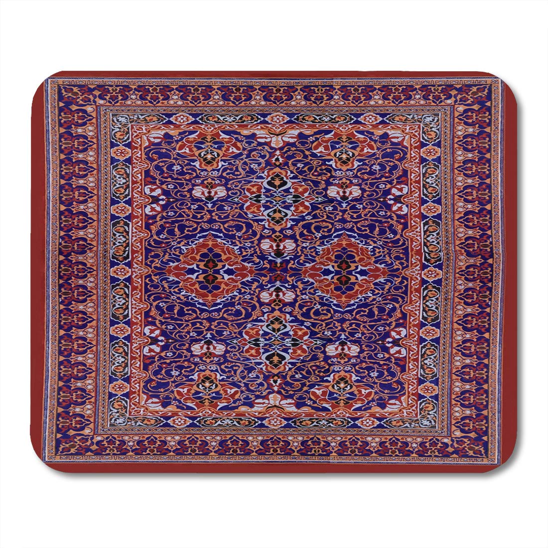 Red Persian Carpet Oriental Collection East Ethnic Flooring Mousepad ...