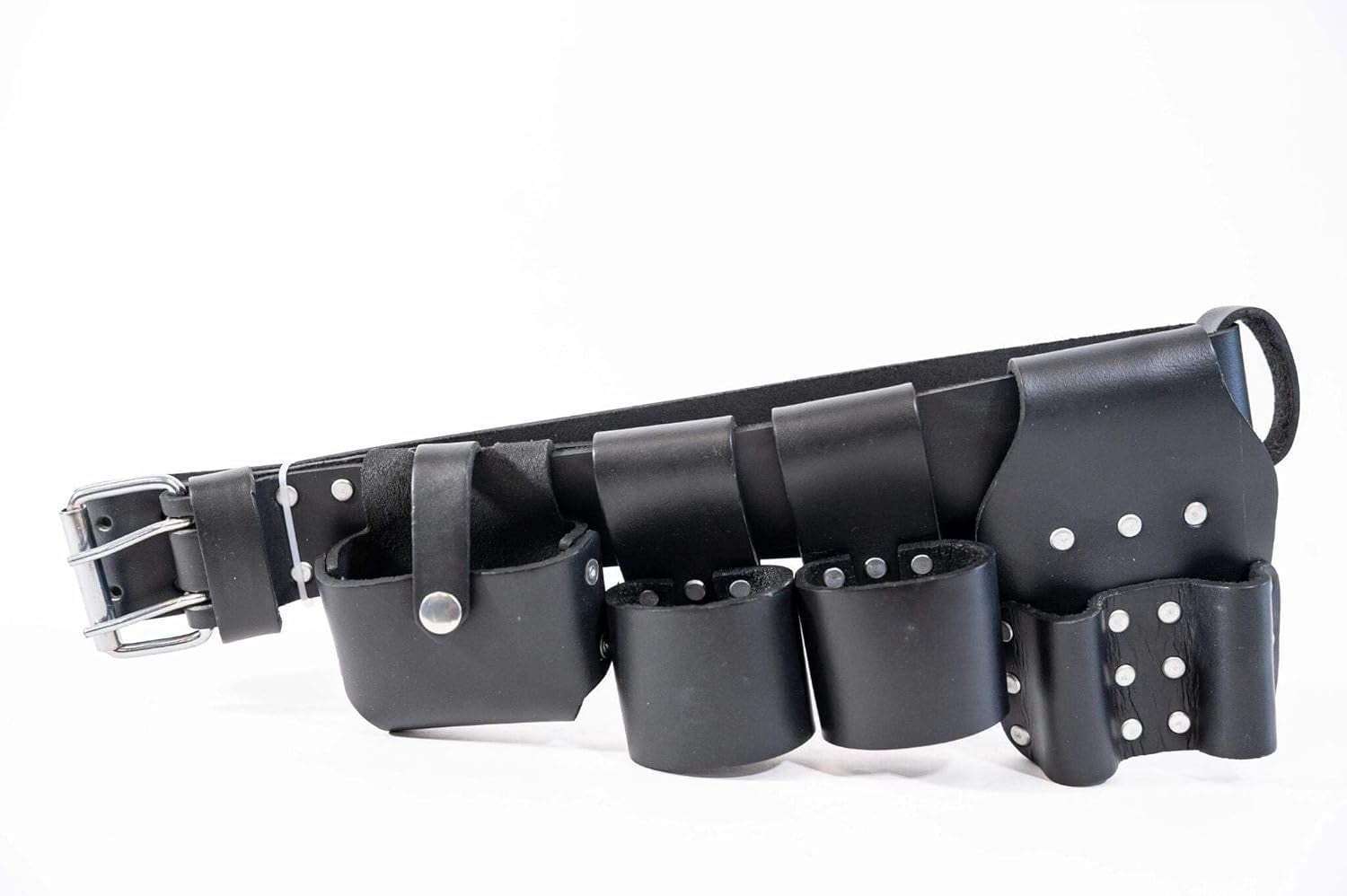 Red Phoenix FR Scaffolding Black Leather Tool Belt, Heavy Duty, Fits ...