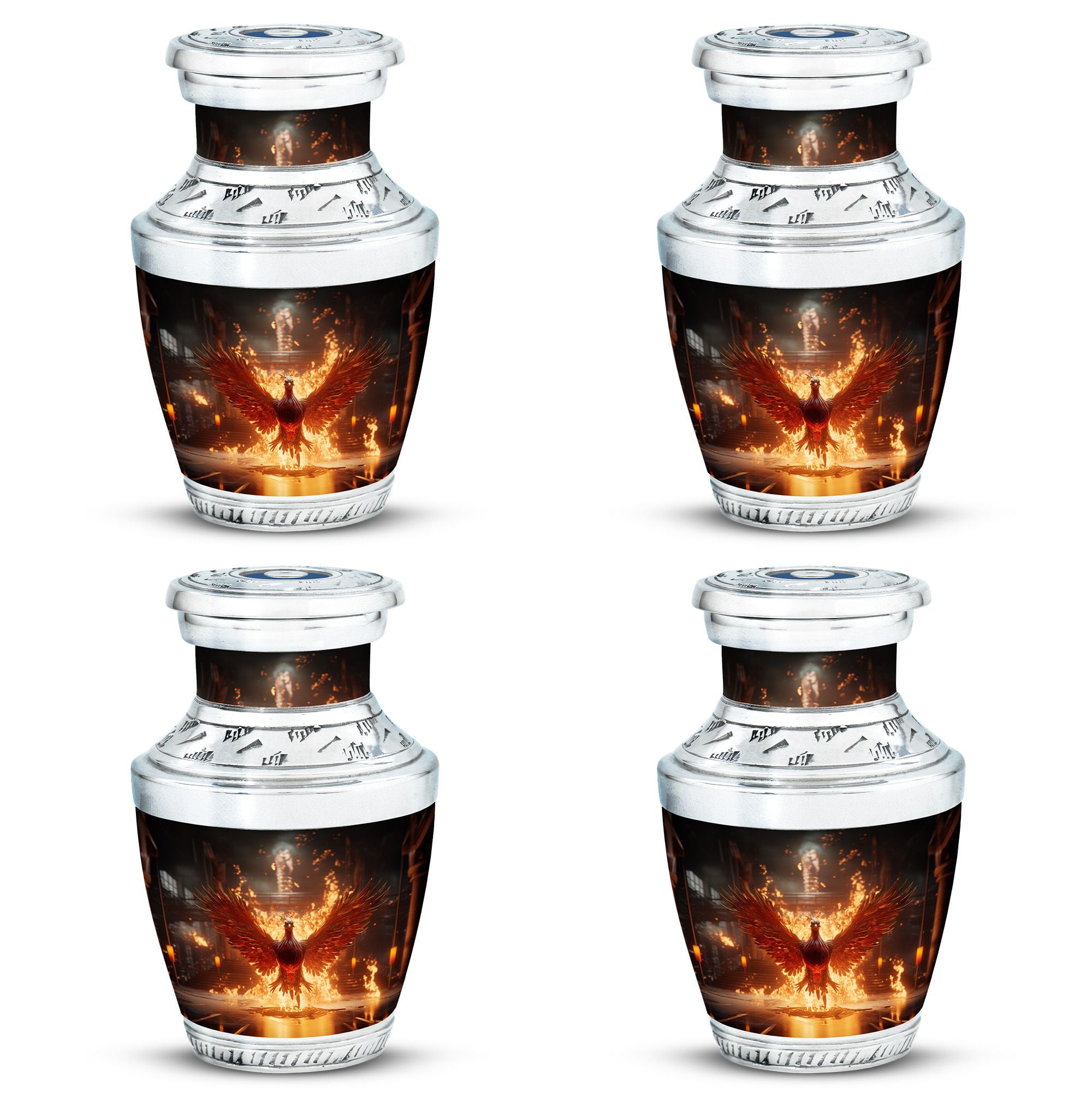 Red Phoenix Urn Collection, Mini Cremation Urns For Human Ashes, Small ...