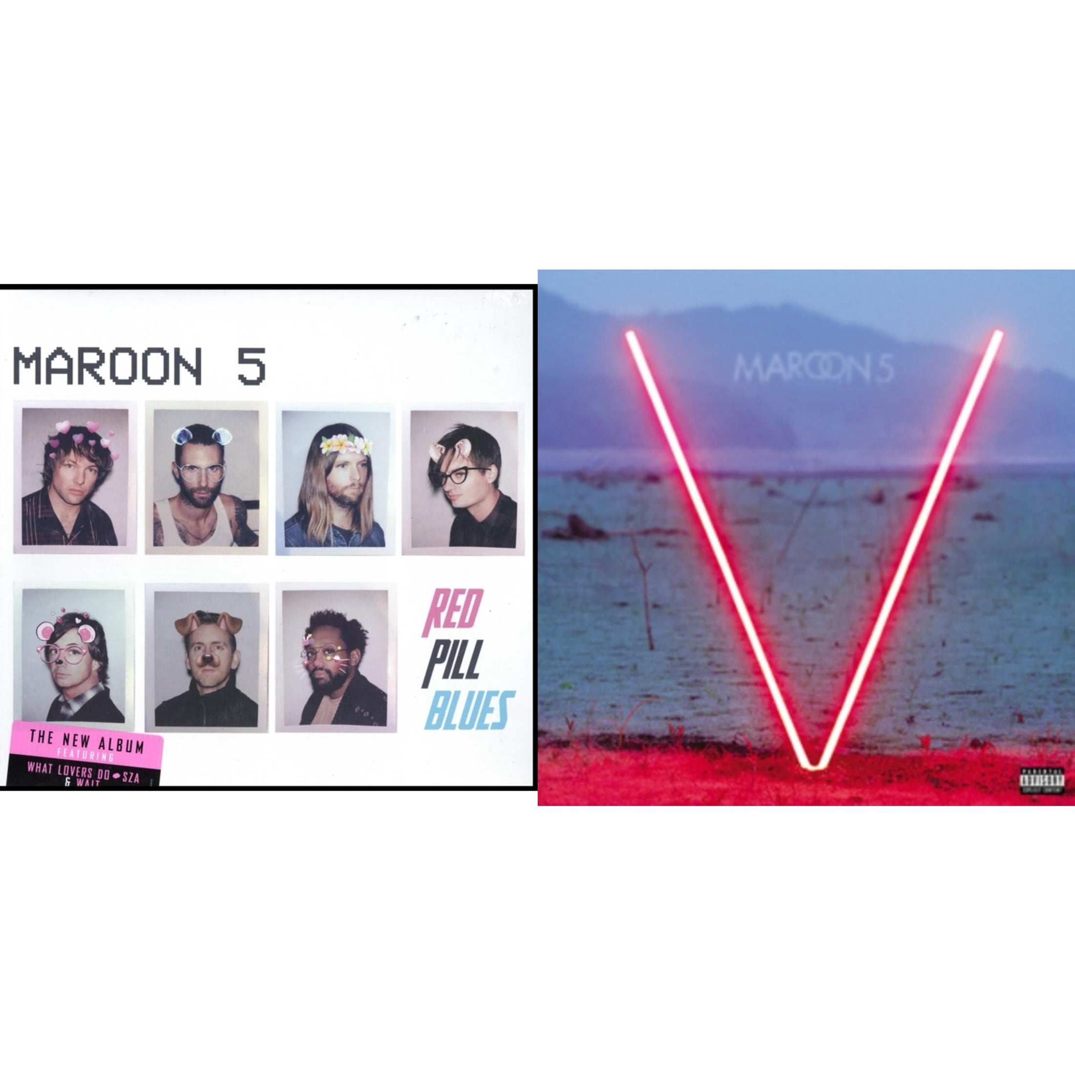 Red Pill Blues (LP) & Maroon 5 - V (Black LP) (Exp) - Walmart.com