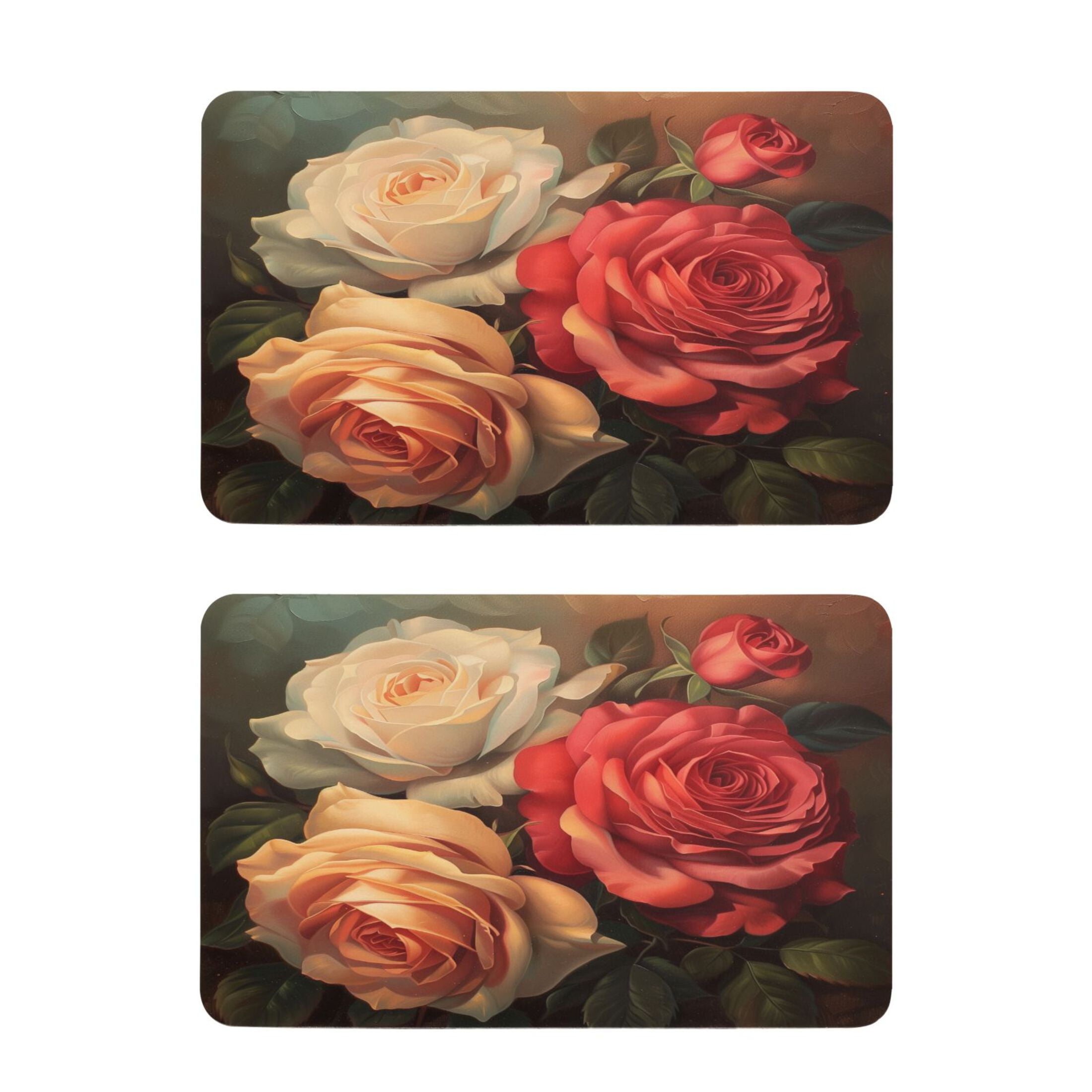 Red Pink Cream Rose Strong Fridge Magnets Refrigerator Magnets Sticker ...