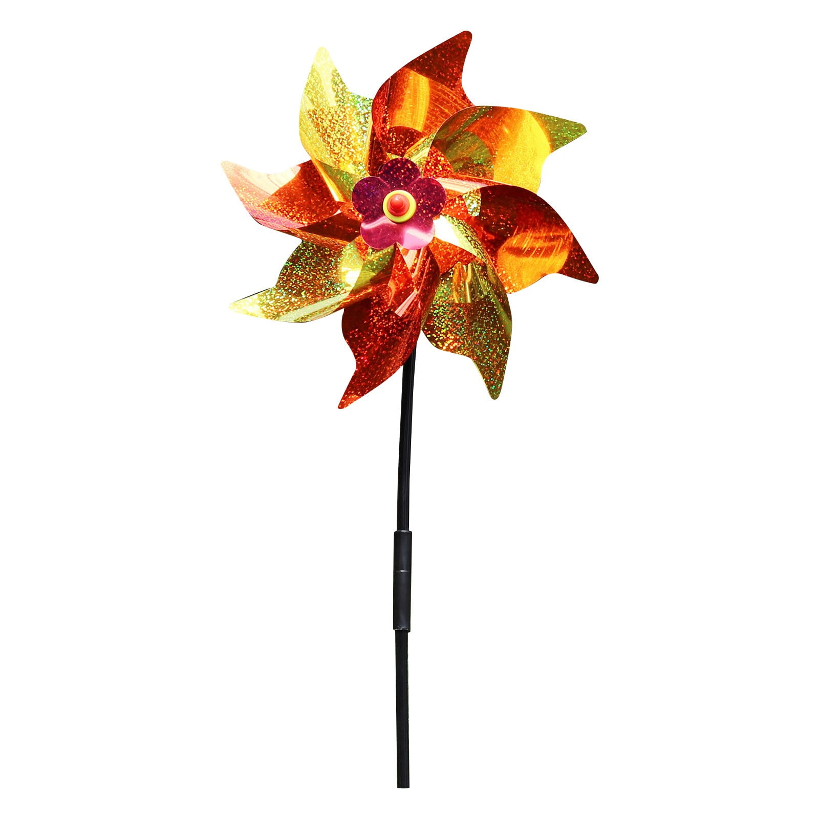 Red Pinwheel Wind Spinner for Outdoor Garden Decor, Durable Plastic ...