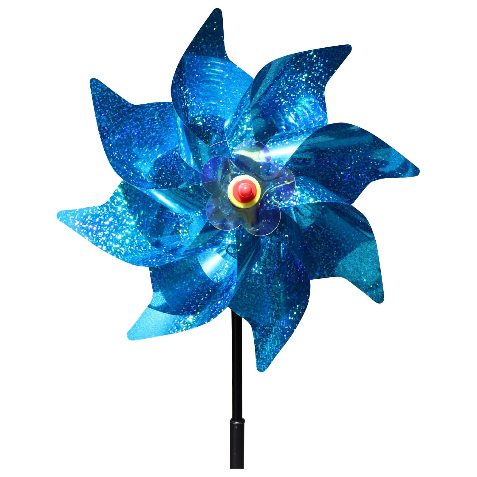 Red Pinwheel Wind Spinner for Outdoor Garden Decor, Durable Plastic ...