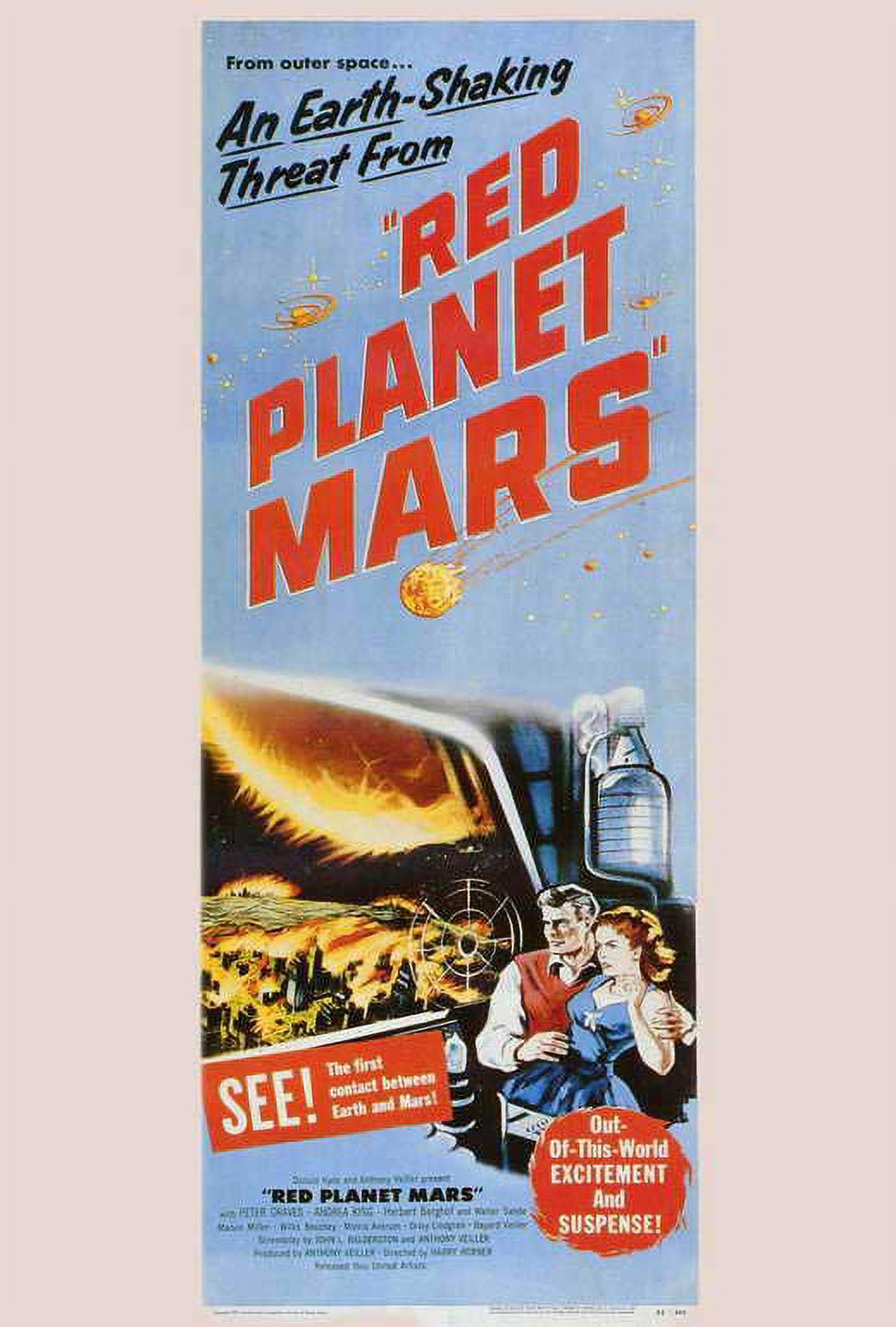 Red Planet Mars - movie POSTER (Style B) (27" x 40") (1952) - Walmart.com