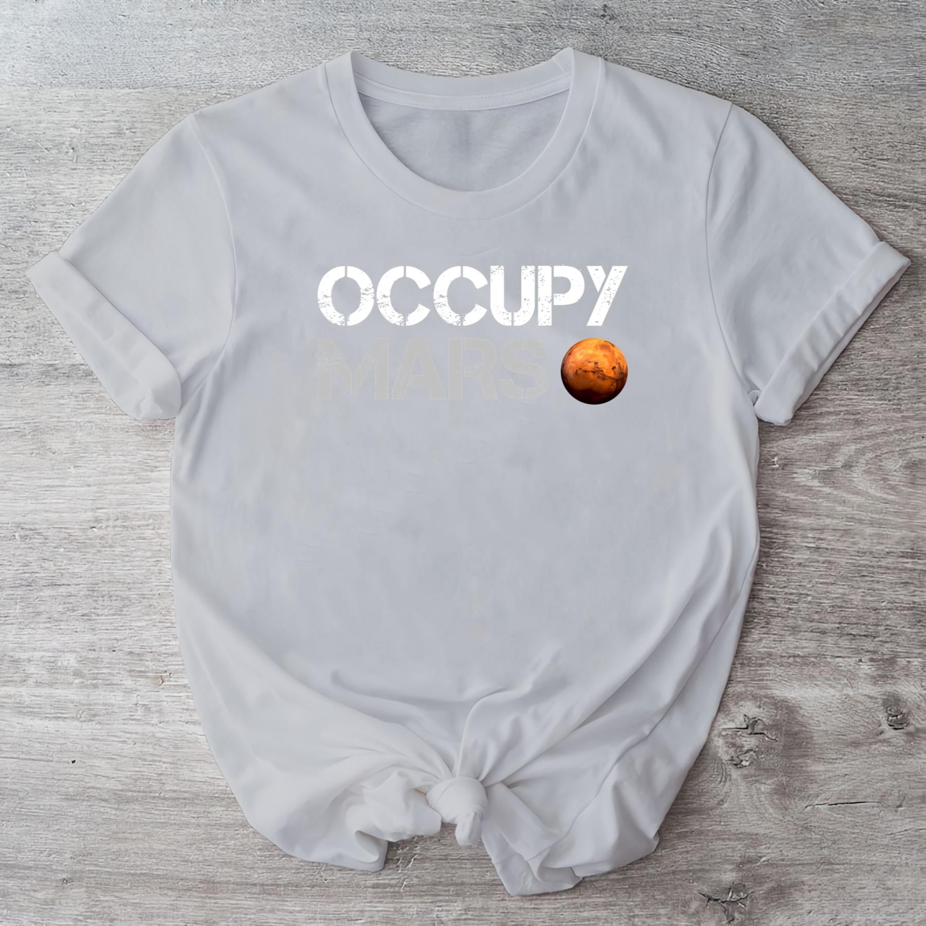 Red Planet Takeover Parody Tee, Future Space Humor Graphic Shirt ...