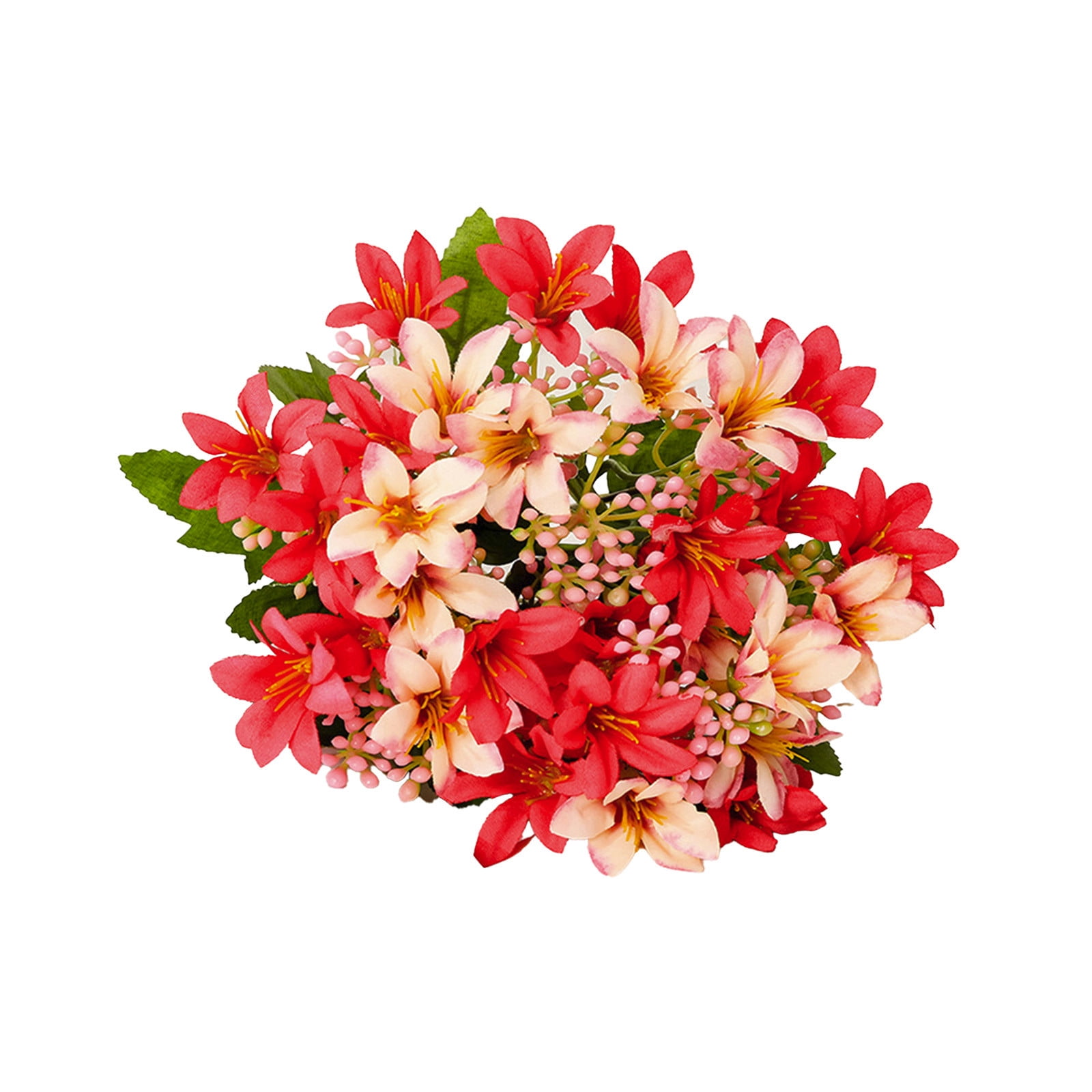 Red Plastic Artificial Lily Concubine Style Flowers Red For Wedding ...