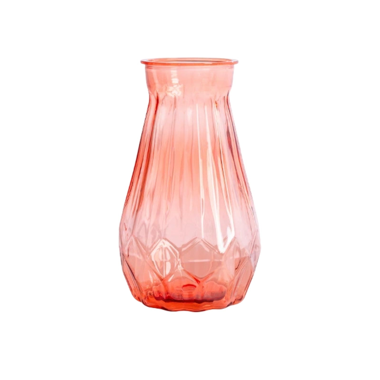 Red Plastic Hydroponic Plantser Transparent Diamond Cut Vase Self ...