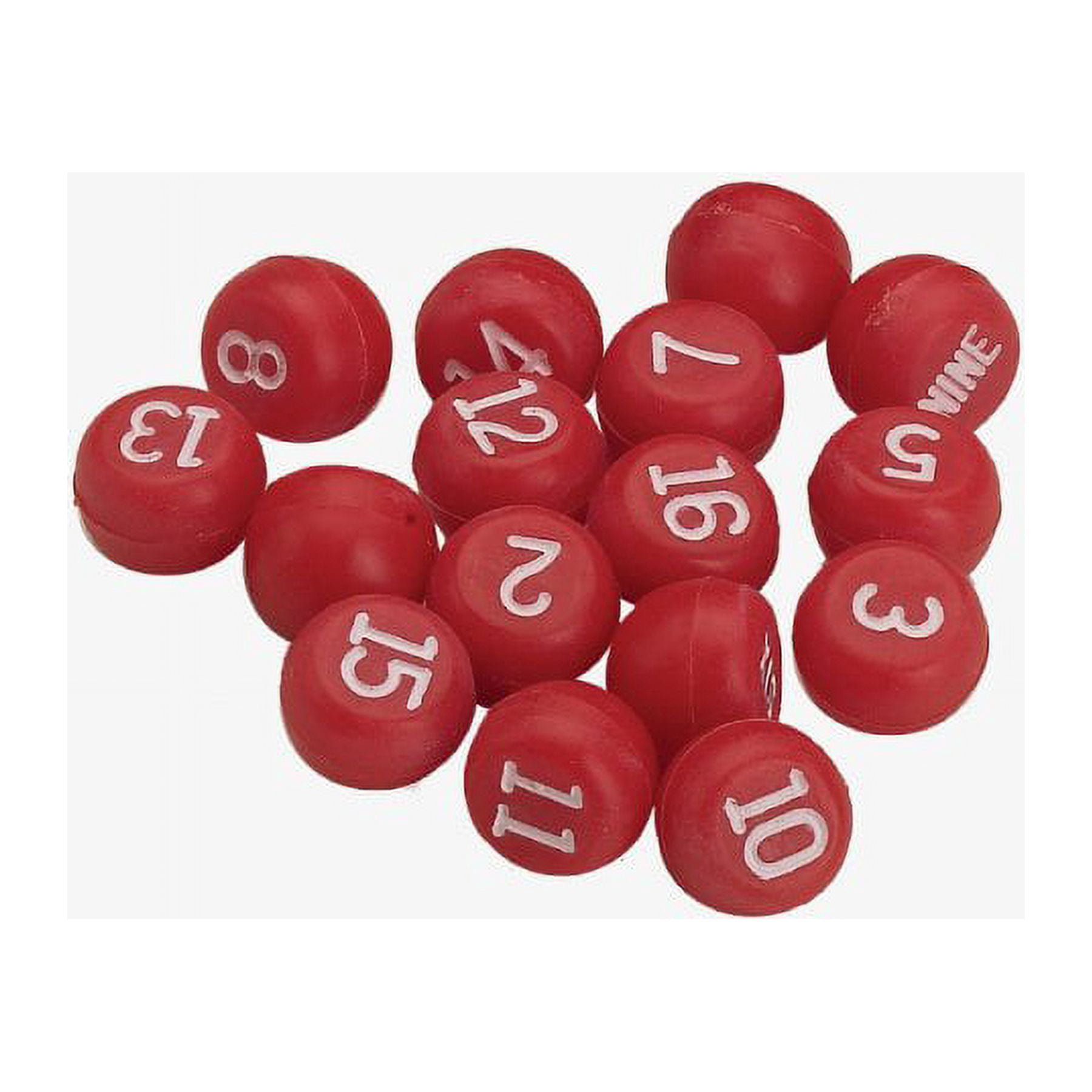 Red Plastic Tally Balls for Pill Pool Bottles, Cut Throat and More ...