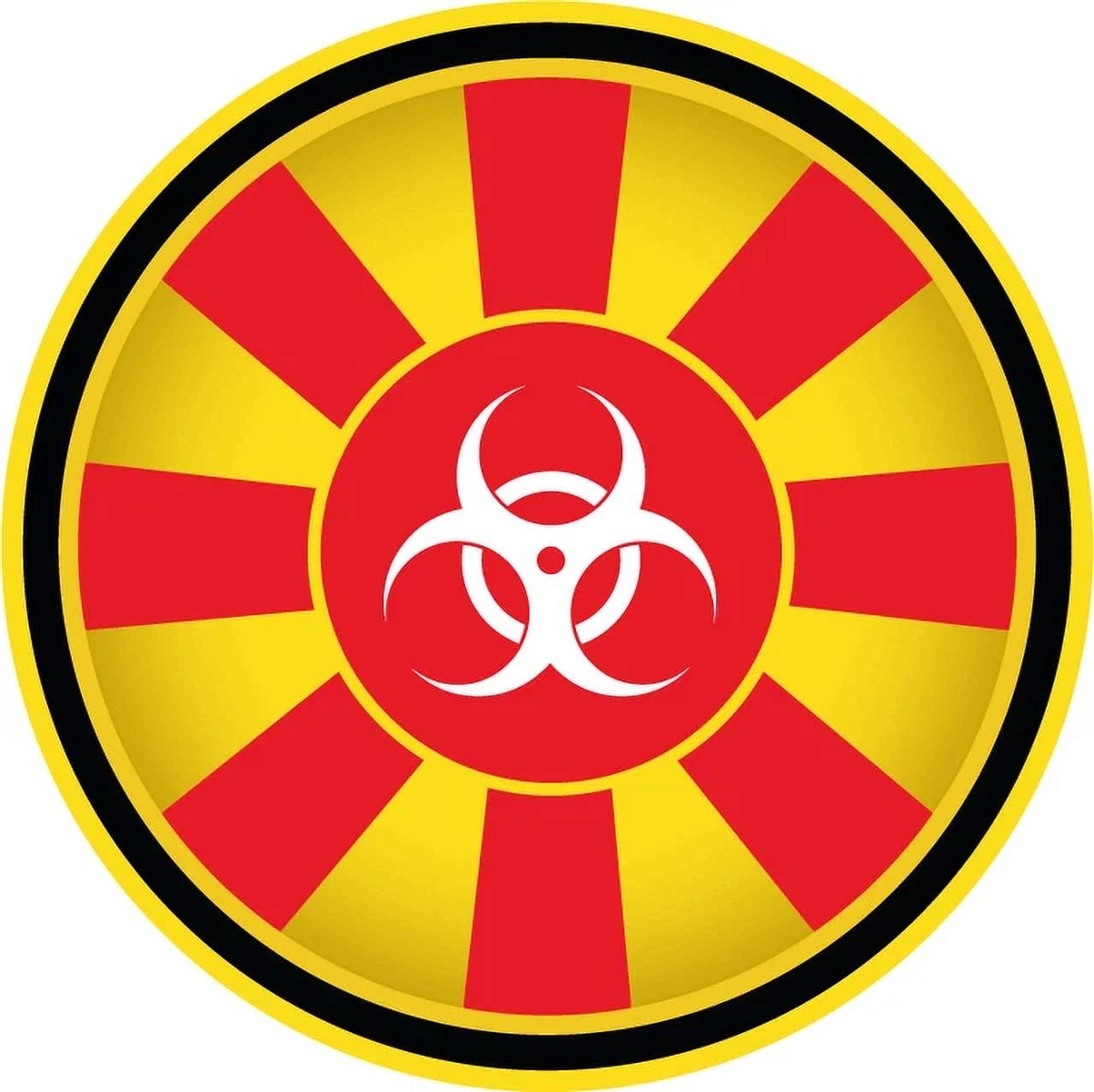 Red Point Round Zombie Sticker Phone Decal Water Bottle Stickers Car ...