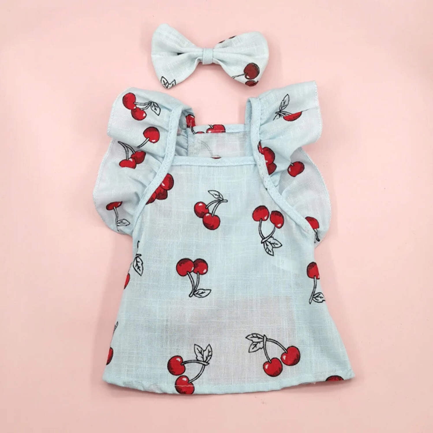 Red Polka Dot Dress For Pet Cat Clothes Sweet Suspenders Cats Clothing ...