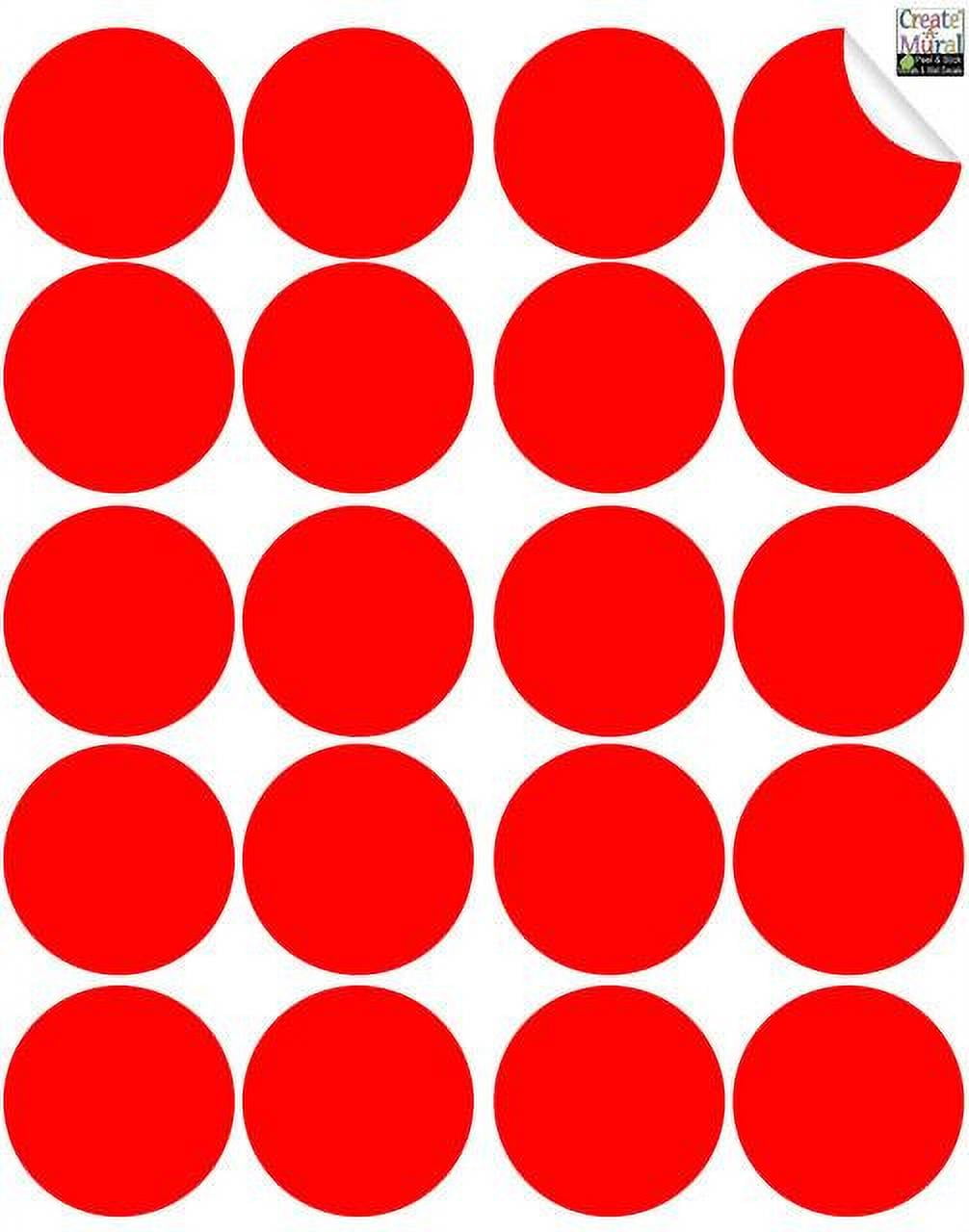 Red Polka Dot Vinyl Wall Decal Stickers Kids Room Decor For Wall Area 7 ...