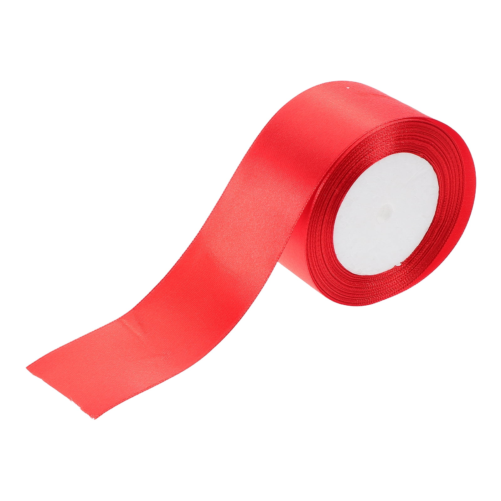 Red Polyester Ribbon Christmas Tree Decor For Present Wrapping Wedding ...