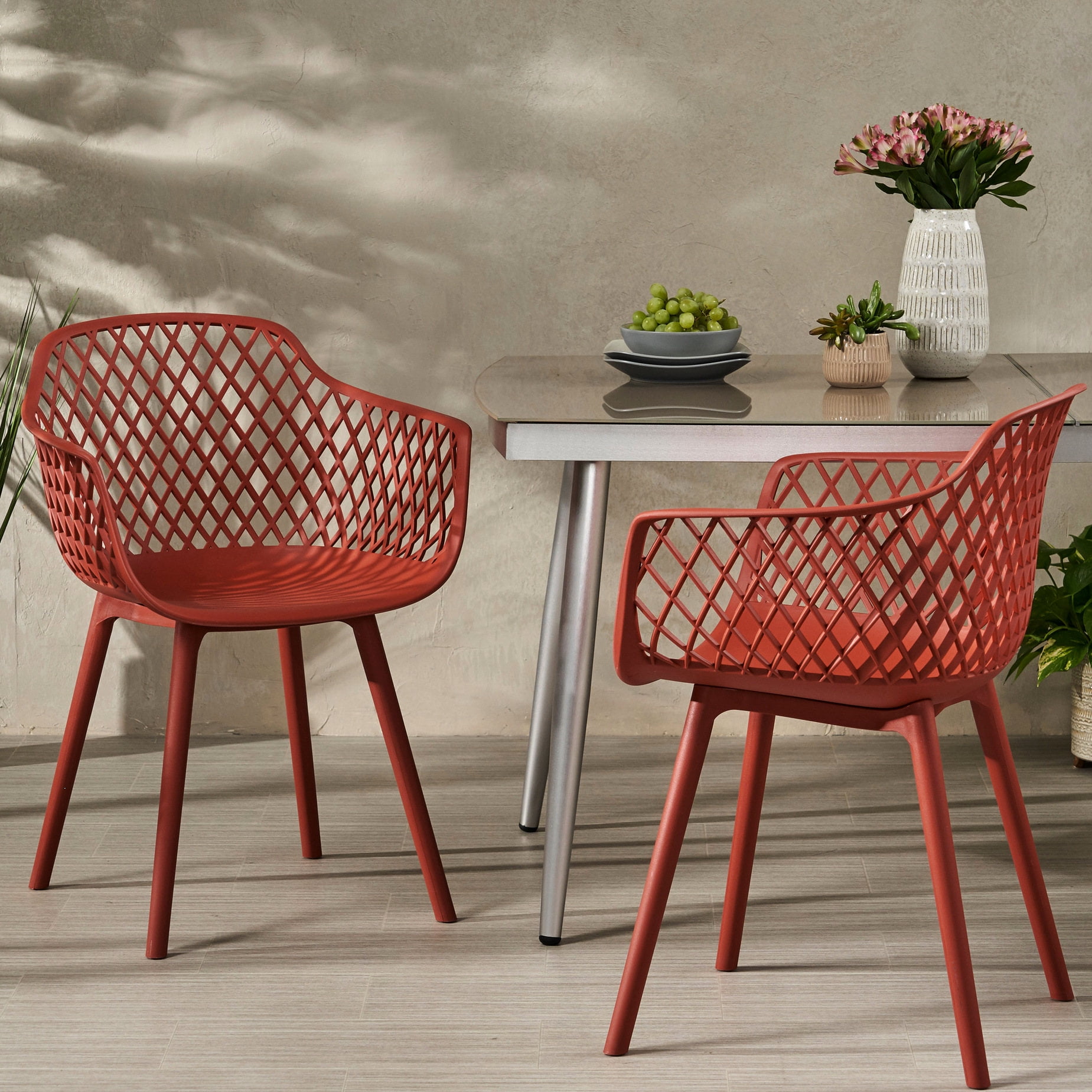 Red Polypropylene Chairs+Stable Structure”-“Outdoor Celebrations ...
