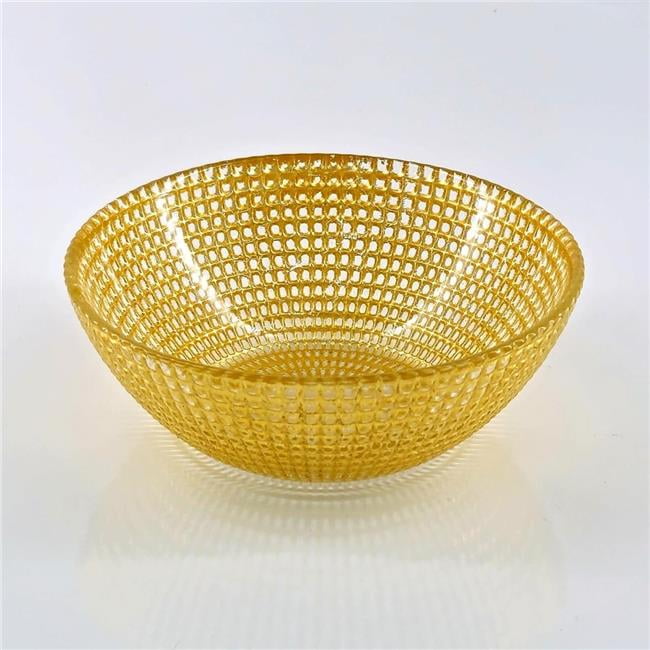 Red Pomegranate Collection R1421-1 Helios Gilded Glass Side Bowl, Gold ...