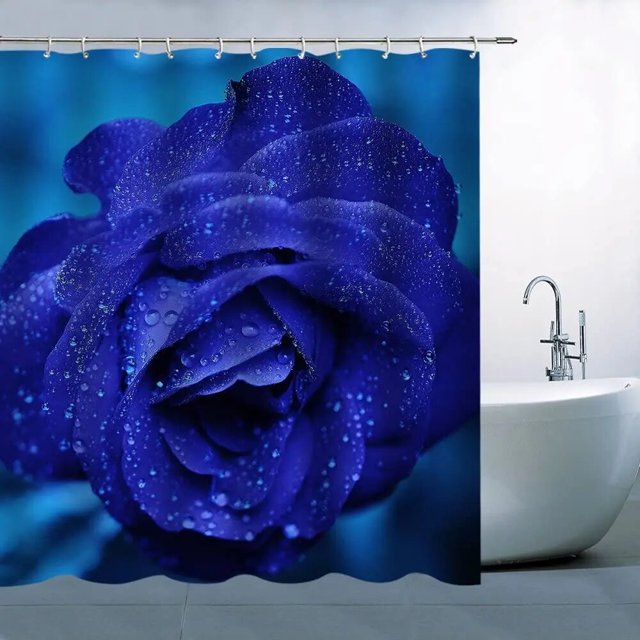 Red Poppies Shower Curtain White Daisy Floral Nature Rustic Flower