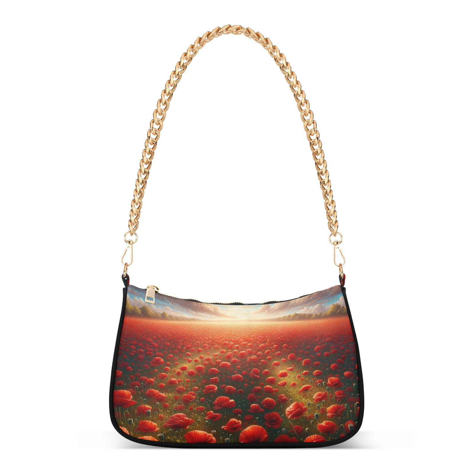 Red Poppies Women Handbags Shoulder Bag Cross Body Bag with Crossbody ...