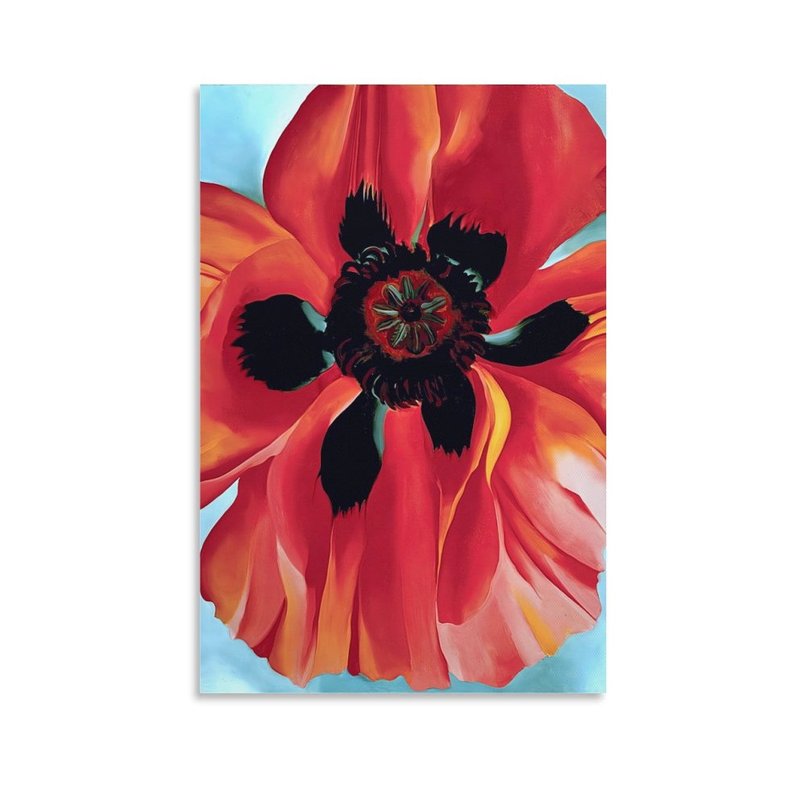 Red Poppy VI by Georgia OKeeffe Painting Poster Canvas Art Poster and ...
