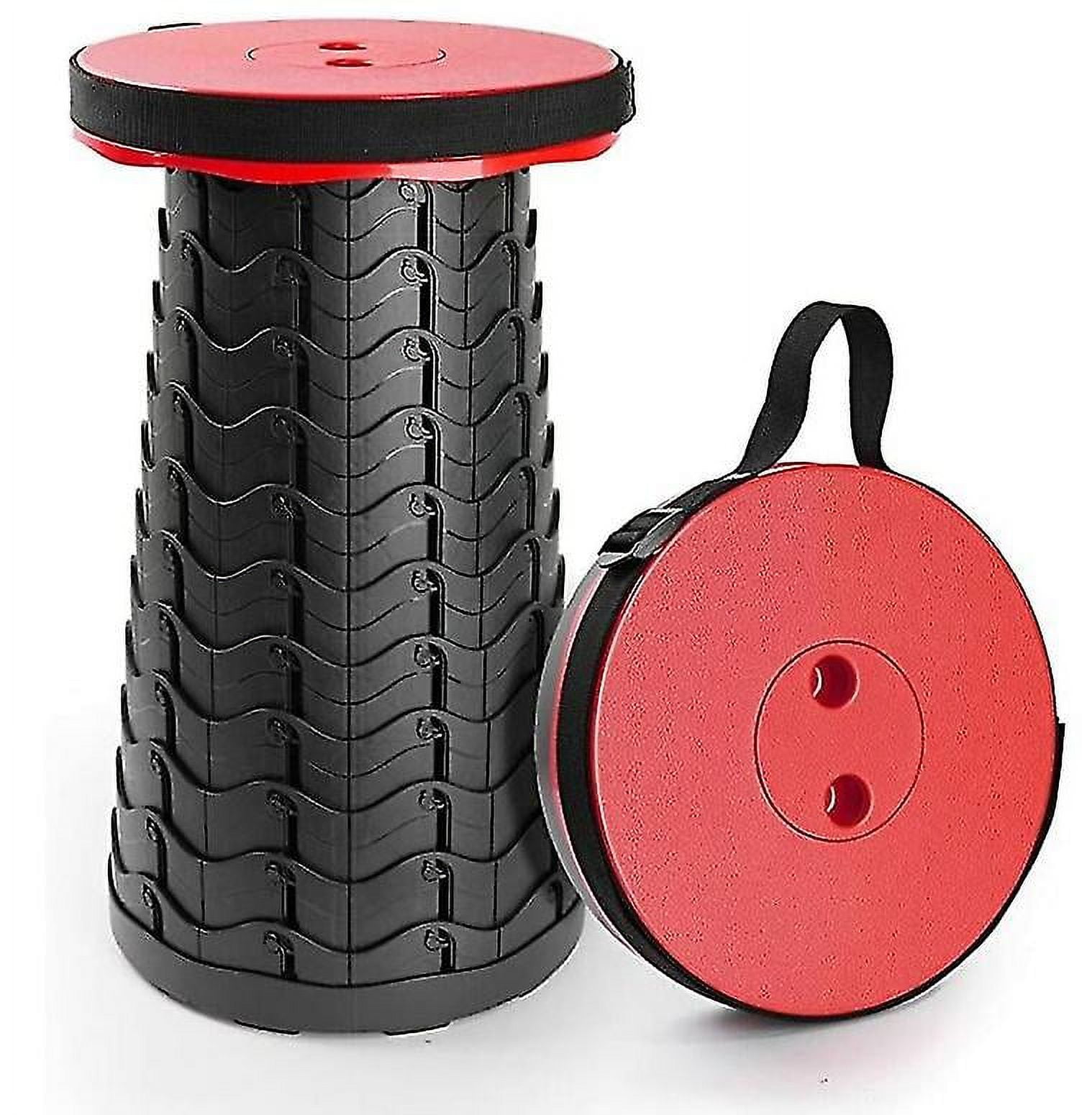 Red Portable Camping Folding Stool Portable Folding Retractable Stool ...