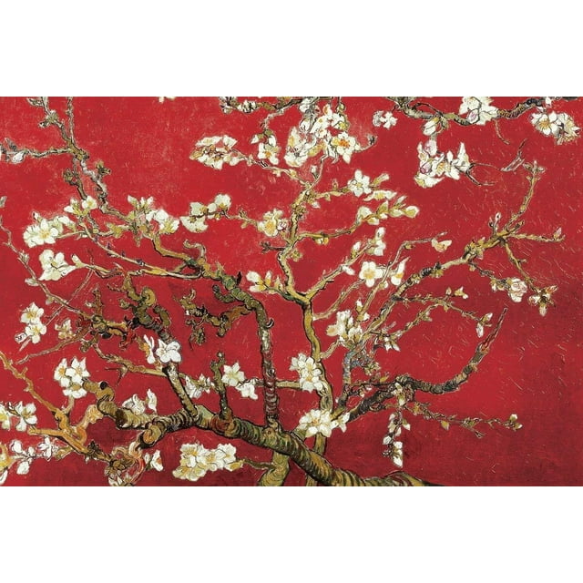 Red Poster by Vincent Van Gogh - Walmart.com