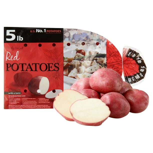 Red Potatoes Whole Fresh, 5 lb Bag - Walmart.com
