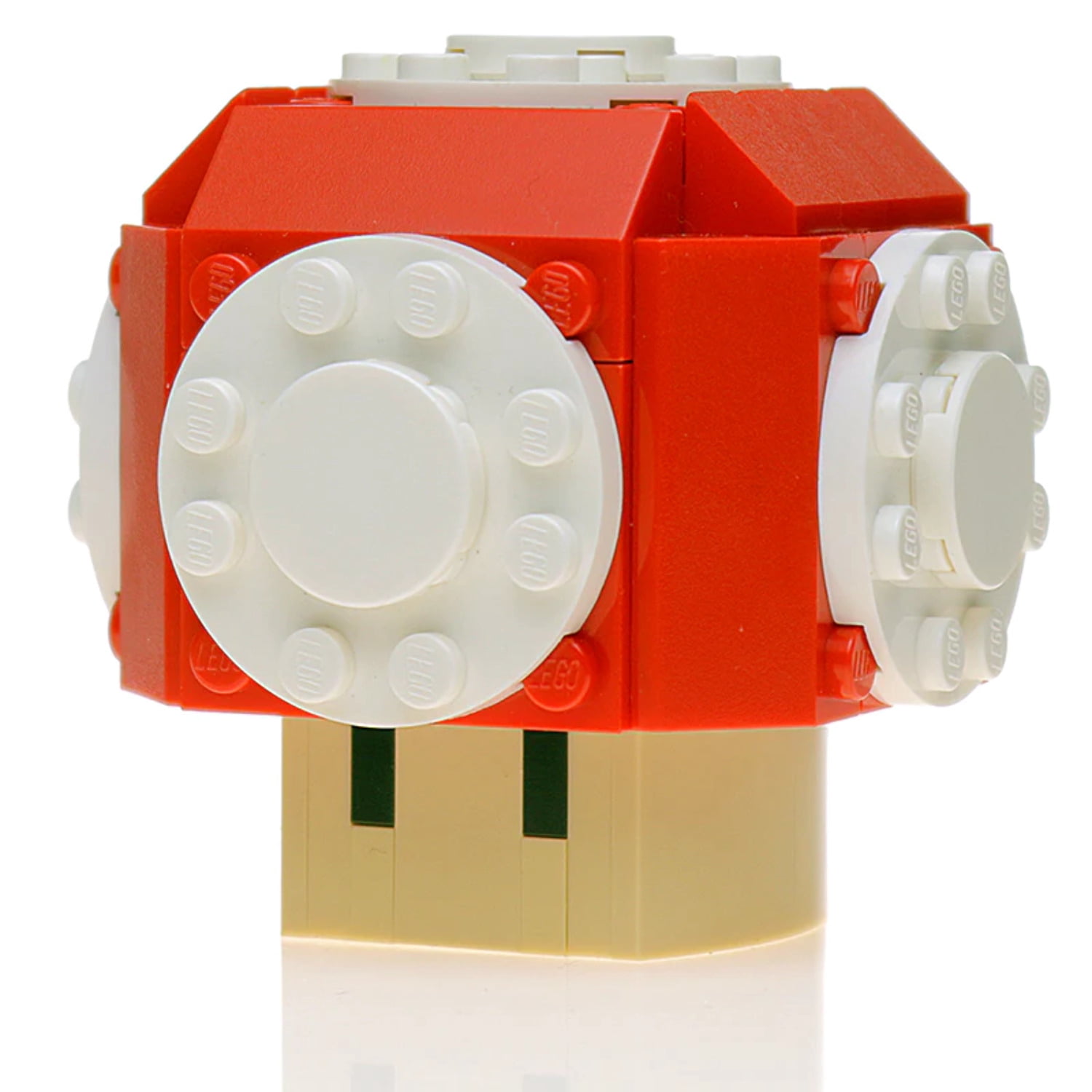 Red Power Up Mushroom made from LEGO parts - B3 Customs - Walmart.com