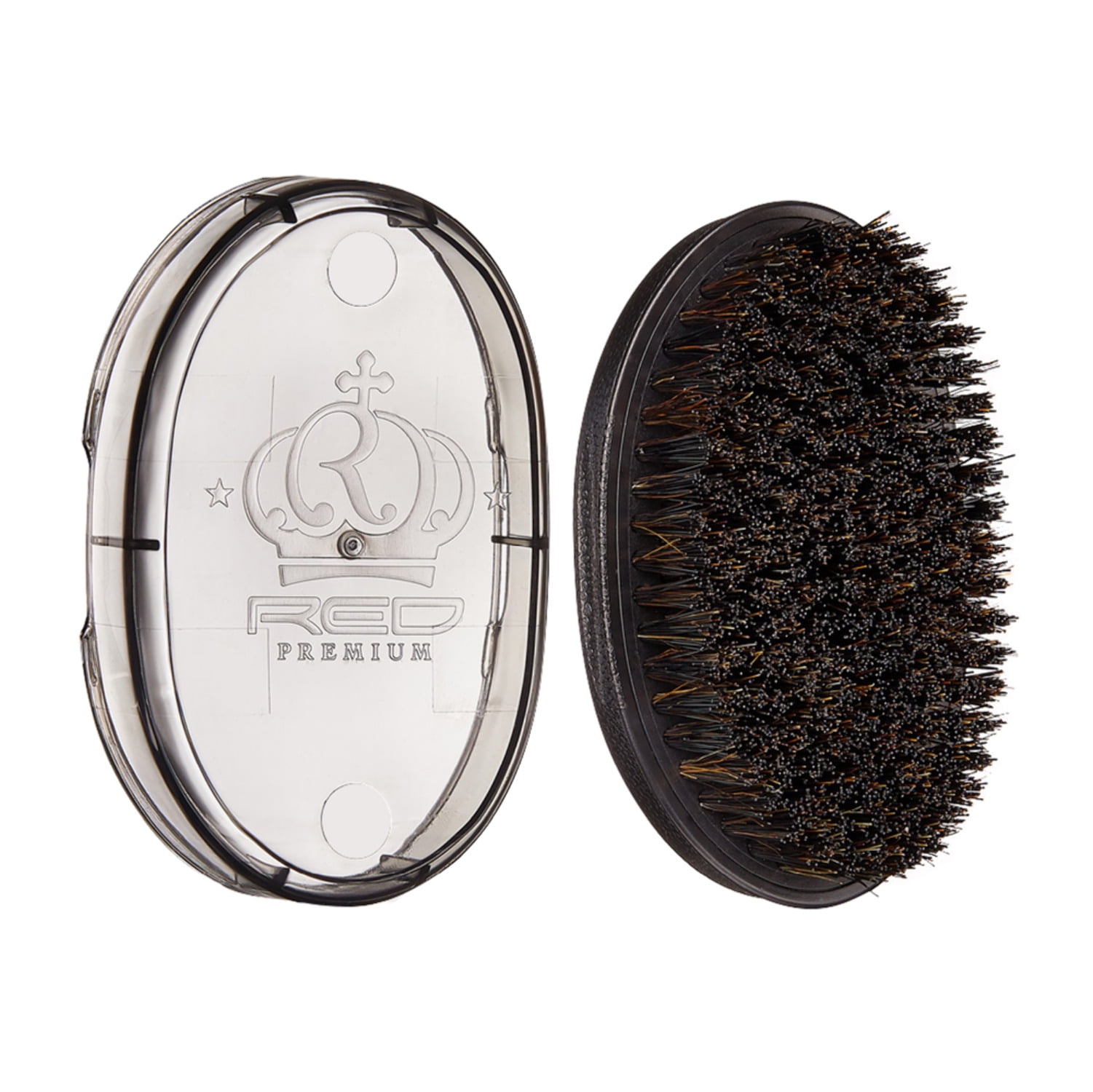 Red Premium Pocket Wave Bow Wow Curved Palm Brush (Medium) - Walmart.com
