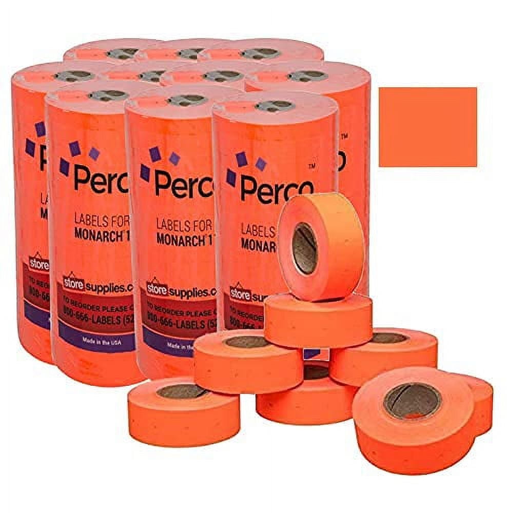 Red Pricing Labels for Monarch 1136 Price Gun - Case of 8 Sleeves ...