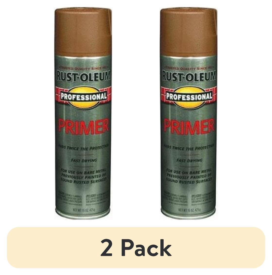 (2 pack) Red Primer, Rust-Oleum Professional High Performance Flat ...