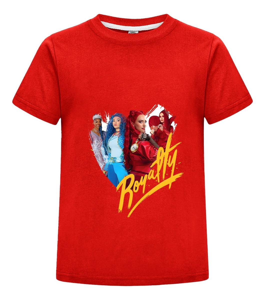 Red Princess T-Shirt for Kids – Descendants 4 Top for Boys and Girls ...