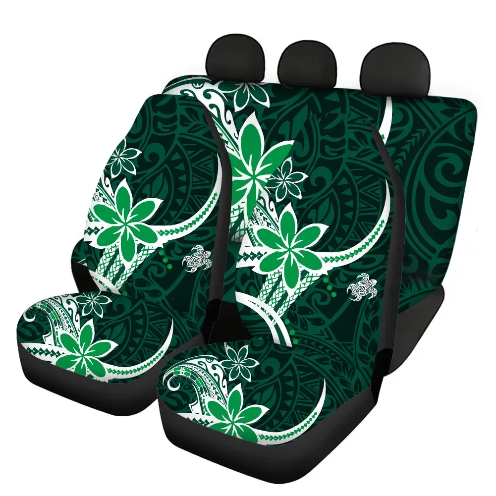 Red Print Hawaii Polynesian Plumeria Print Universal Car Interior Seat ...