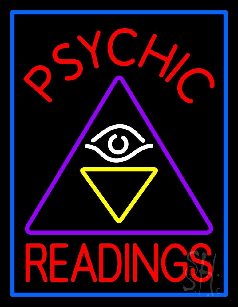 Red Psychic Readings Logo LED Neon Sign 31" Tall x 24" Wide - inches ...