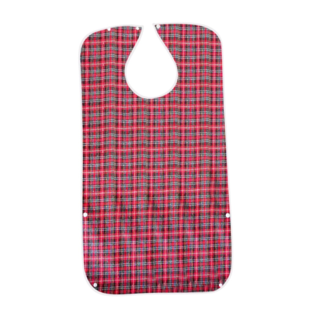 Red Pvc Oversized Waterproof Dinner Bib, Mealtime Bibs, Elderly Saliva ...
