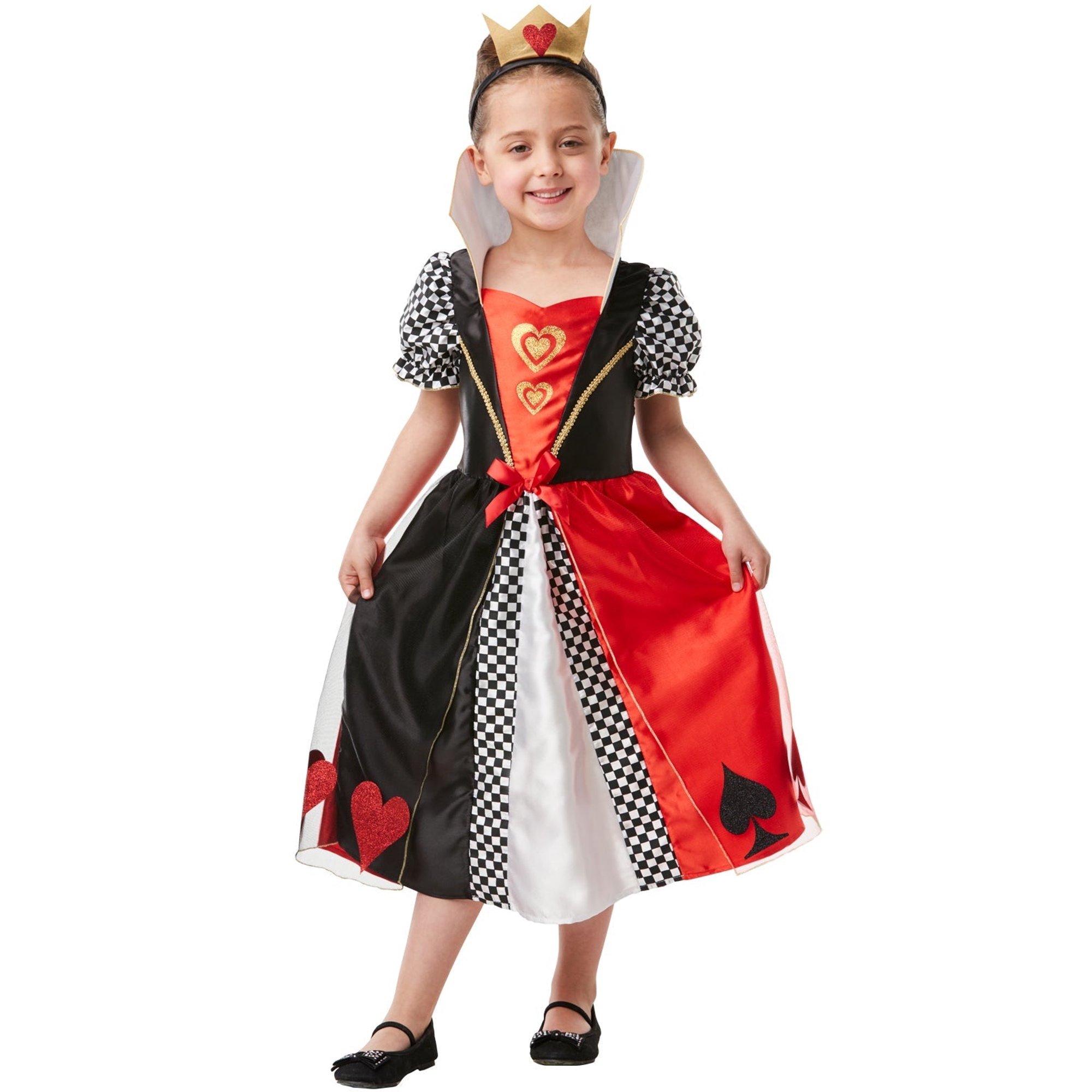 Alice In Wonderland Queen Of Hearts Costume For Kids