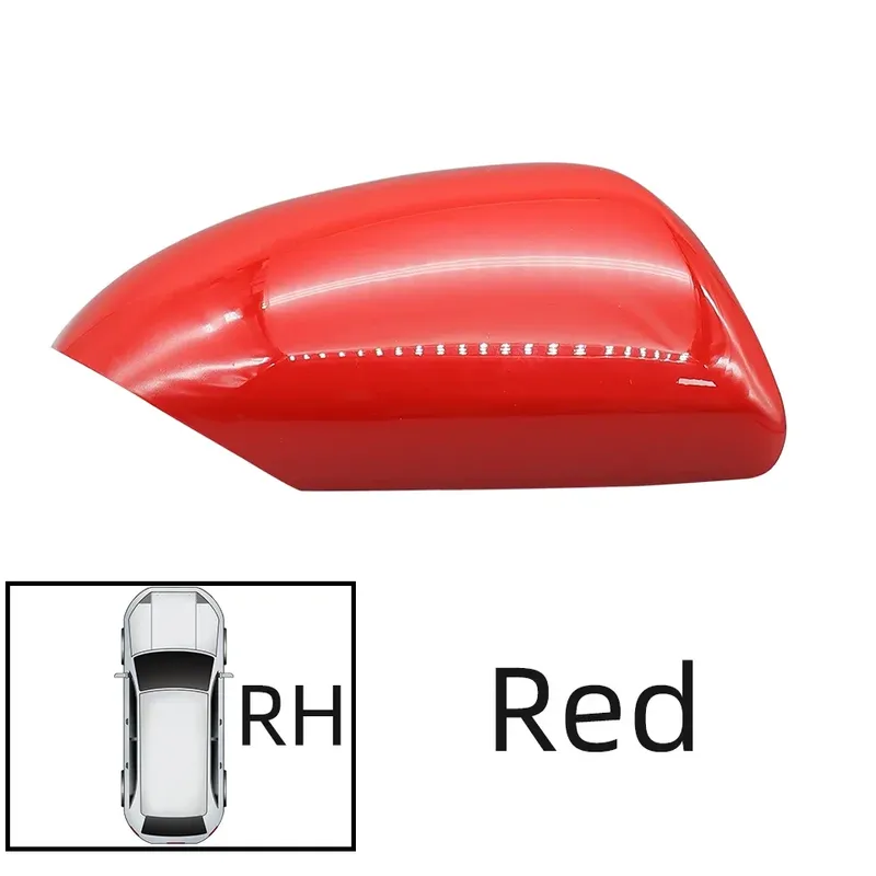 Red RH-Rearview Mirror Cover Door Mirror Cap Housing Shell Wing Side ...