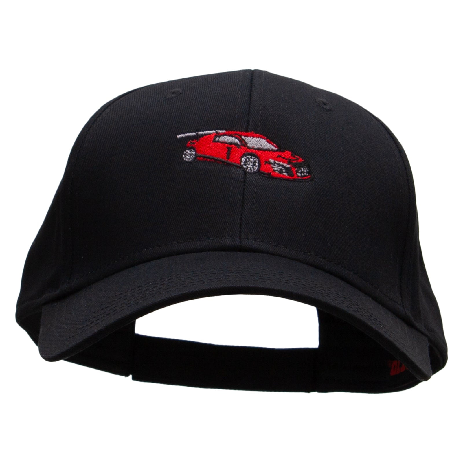 Red Race Car Embroidered Low Profile Cap - Black OSFM - Walmart.com
